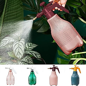 Brass Sprinkler Large Capacity Pressure Watering Can Garden Sprinkling Kettle Air Pressure Watering Kettle Household Watering Flowers Flower Watering Tools (Pink, One Size)