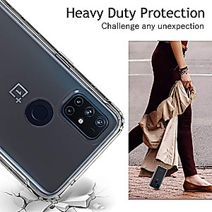 Flowhale for Oneplus Nord N10 5g Case with Screen Protector, Nord N10 5g Case +Screen Protector+Kickstand+5 PCS Stickers DIY Oneplus Nord N10 5g Clear Case (Oneplus Nord N10 5g Case, Clear)