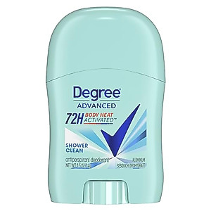 Degree Antiperspirant Deodorant Shower Clean 72-Hour Sweat & Odor Protection Antiperspirant for Women with Body Heat Activated Technology 0.5 oz