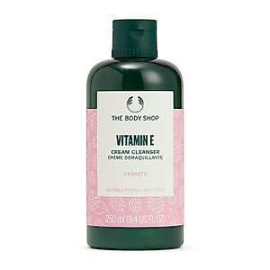The Body Shop Vitamin E Cream Cleanser – Removes Impurities & Makeup – Moisturizes – For All Skin Types – 8.4 oz