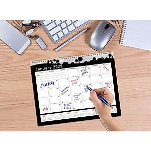 2025 Monthly Desktop/Wall Calendar/Planner - Habit Tracker - Daily, Weekly & Monthly Goal Motivational Habit Tracking Journal Inspirational - (Edition #015)