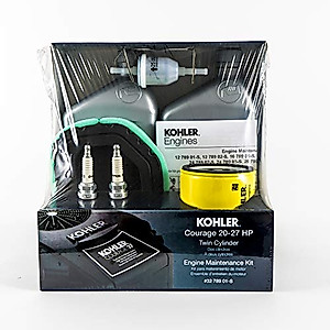 Kohler Genuine Maintenance Kit 32 789 01-S for Courage Twin Series SV710-SV840 20-27HP Riding Lawn Mowers