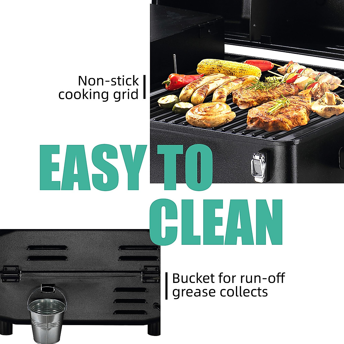 Z GRILLS Portable Pellet Smoker, Small Mini Grill for BBQ, Camping, Tailgating, RV, CRUISER 200A