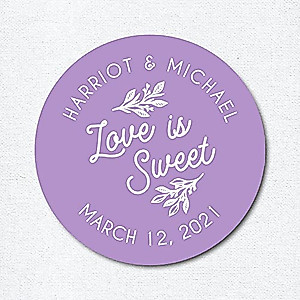 Love is sweet stickers, Love is sweet labels, Party Favor Stickers, Honey wedding favor labels F16:19