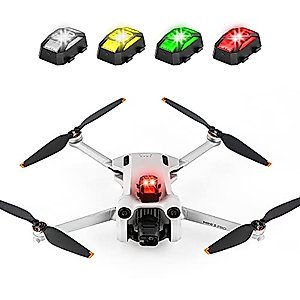 TOMAT Drone Strobe Lights FAA Anti-Collision Lighting Light Night Flight Lights with 4 Colors for DJI Mini 3 Pro/Air 2S/Mini 2/Mavic Air 2/Mavic Mini/Mavic Pro/FPV Quadcopters Accessories
