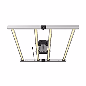 4 bar, 430w, 3' x 3', Mammoth Lighting Fold Series Led Grow Light 4 Bar Fold, 3 Foot and 430w Dimmer Knob + RJ14 Port (Standard $0) 120v + 240v Plug Included