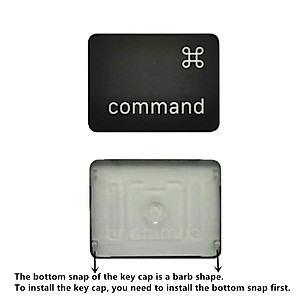 Replacement Individual Left Command Key Cap and Hinges are Applicable for MacBook Pro A1706 A1707 A1708 Keyboard to Replace The Left Command Key Cap and Hinge