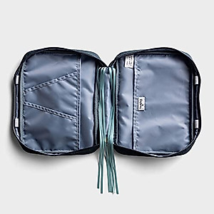 DaySpring - Rejoice Always - I Thessalonians 5:16 - Canvas Bible Cover, 10 1/4" x 7 1/4" x 2" (J8760)