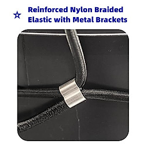 Taruimoo (2 Pack Close Trash Can Lock Fits Animals, Raccoons, Bungee Cord Heavy Duty Large Outdoor Garbage Lid Lock (Trash Can NOT Included)…