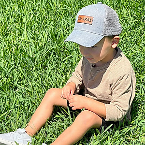 Custom Toddler Cap, Personalized Adjustable Kid Baseball Cap Boy's Toddler Trucker Hat Baby Snapback Hat (Style B)