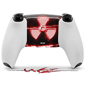 WraptorSkinz Skin Wrap compatible with Sony PS5 DualSense Controller Radioactive Red (CONTROLLER NOT INCLUDED)