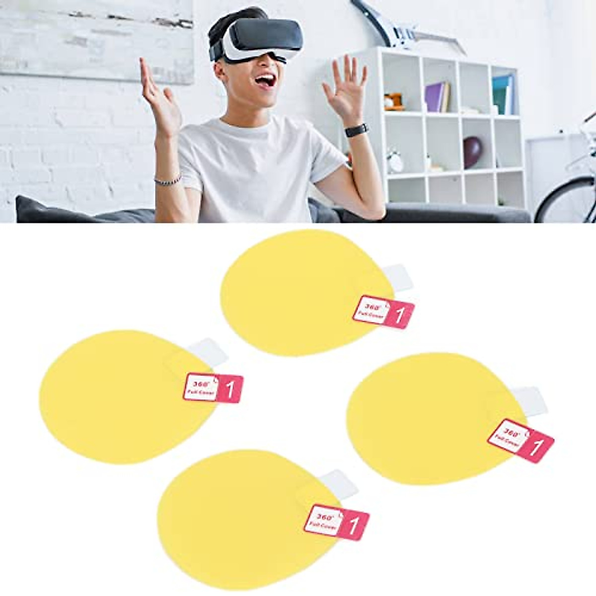 Waterproof VR Glass Film Anti Fingerprint Film VR Glasses Protective Film Anti Scratch HD Clear Film Lens Protector for Oculus Quest 2