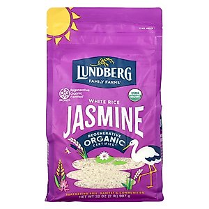 Organic California White Jasmine Rice 2 lb Bag(S)