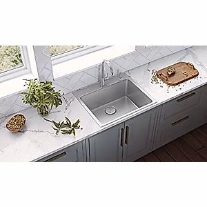Ruvati 23 x 20 inch Drop-in Topmount Kitchen Sink 16 Gauge Stainless Steel Single Bowl - RVM5923