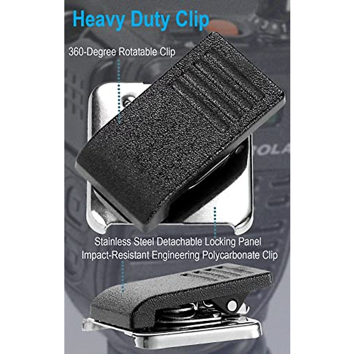 commountain Speaker Mic with Reinforced Cable for Motorola Radios APX6000 APX7000 APX8000 XPR6350 XPR6550 XPR7550 XPR7350e XPR7550e XPR7580e APX 6000 7000 8000 XPR 6550 7550 7550e,Shoulder Microphone