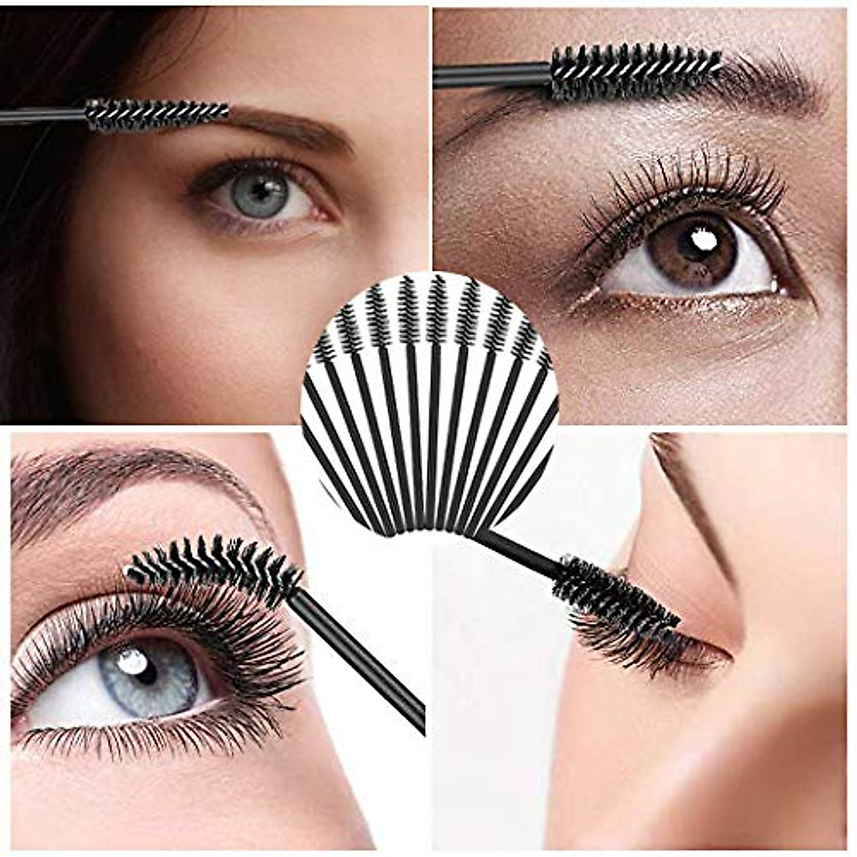 4" Curved Craft Scissors Stainless Steel Unisex Eyebrow Kit Eyebrow Scissors, Slant Tweezers And Eyebrow Brush for Eyebrow Eyelash Extensions (Pink Set)