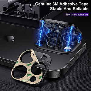 Mothca 2 Pack Camera Lens Protector for iPhone 14 Pro/iPhone 14 Pro Max Matte Alloy Camera Cover [No Affect Photo Quality] No Lens Metal Ring Strong Adhesion Camera Protector Case Friendly (Black)