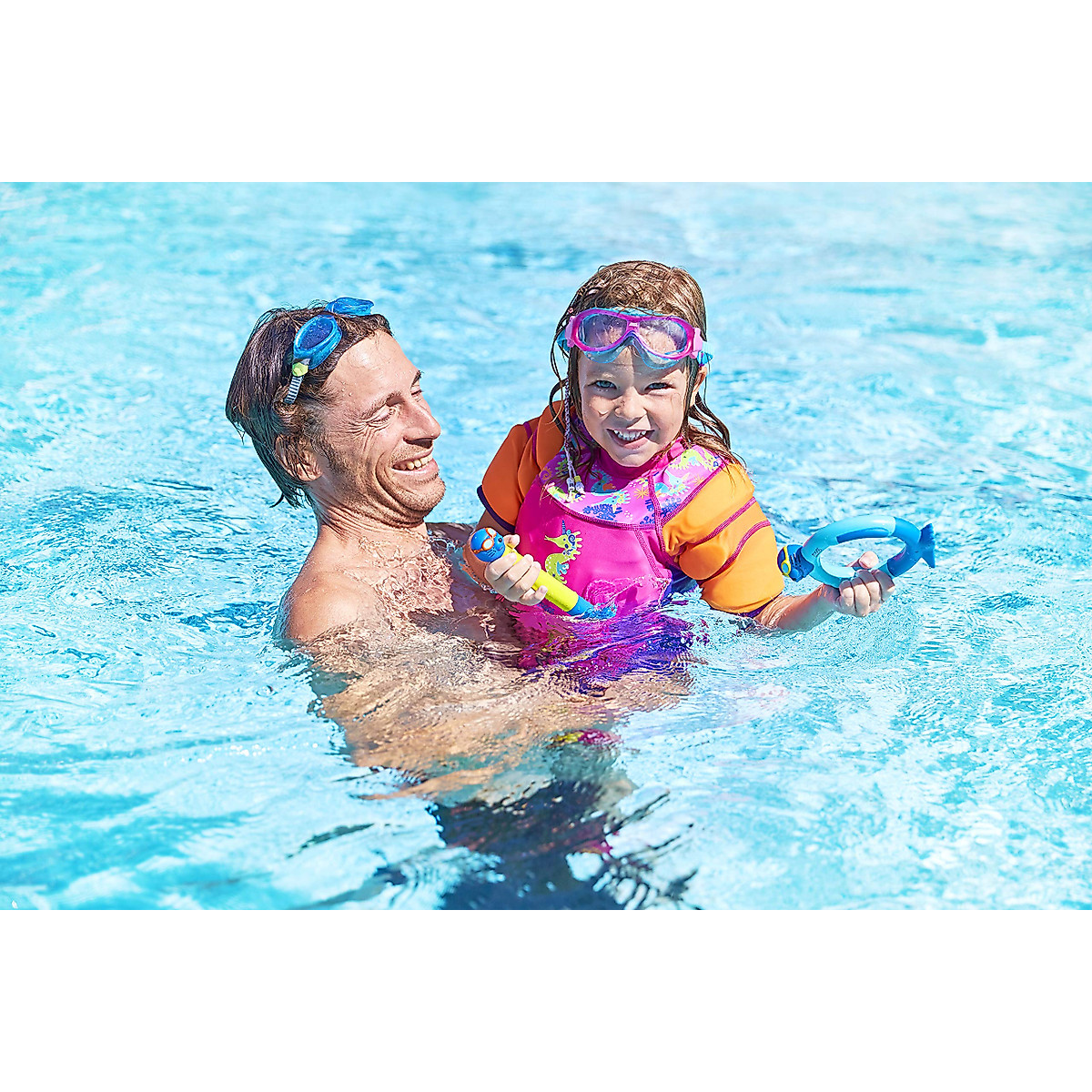 Zoggs Unisex Child Phantom Kids Mask with Uv Protection And Anti-fog Swimming Goggles - Purple/Light Blue/Clear, 0-6 years