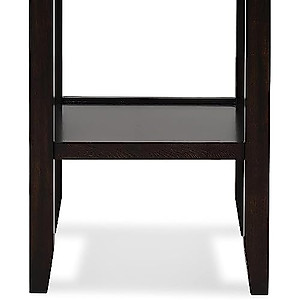 New Classic Furniture Celeste 5-Piece Faux Marble Round Counter Set with 1 Table and 4 Chairs, 42-Inch, Black