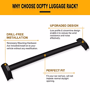 OCPTY Cross Bars Roof Rack Fit For Honda CR-V 2002-2006 Luggage Racks Rooftop Cargo Carrier Bag Luggage Kayak Canoe Bike Snowboard Skiboard