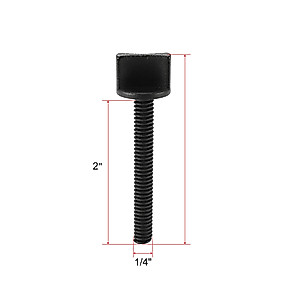 uxcell 1/4" x 2 Inches Thumb Screw Bolt Hand Driven Spade Plastic Screws British Standard Thread for RC Model Aircraft 10 Pcs