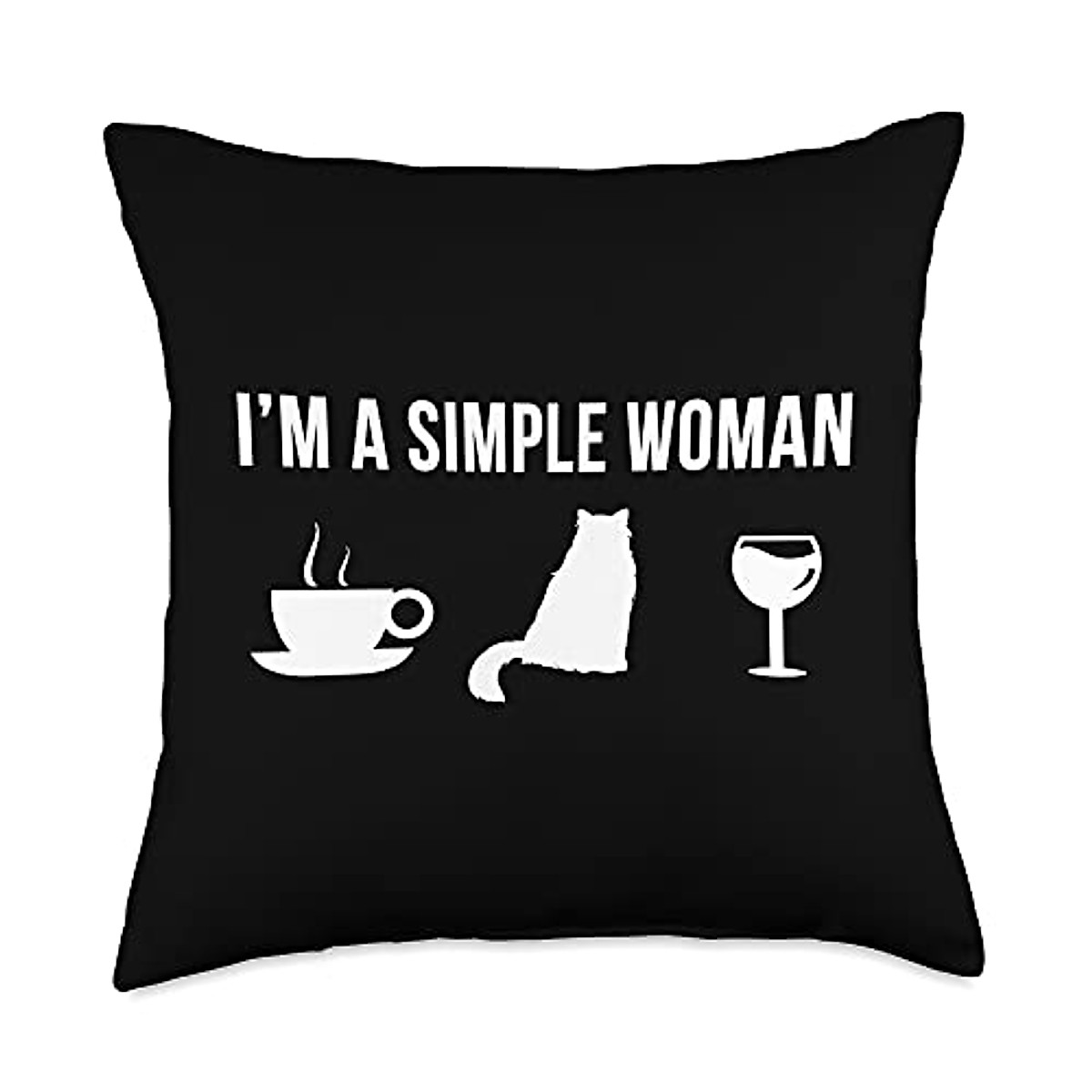 Cat Owner Gift Ideas co. Funny Birman Cat Cute Pet Animal Simple Woman Throw Pillow, 18x18, Multicolor