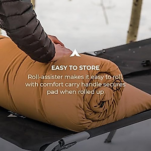 TETON Sports Adventurer Camp Pad; Sleeping Pad for Car Camping Brown, Adventurer/75" x 24" x 2"