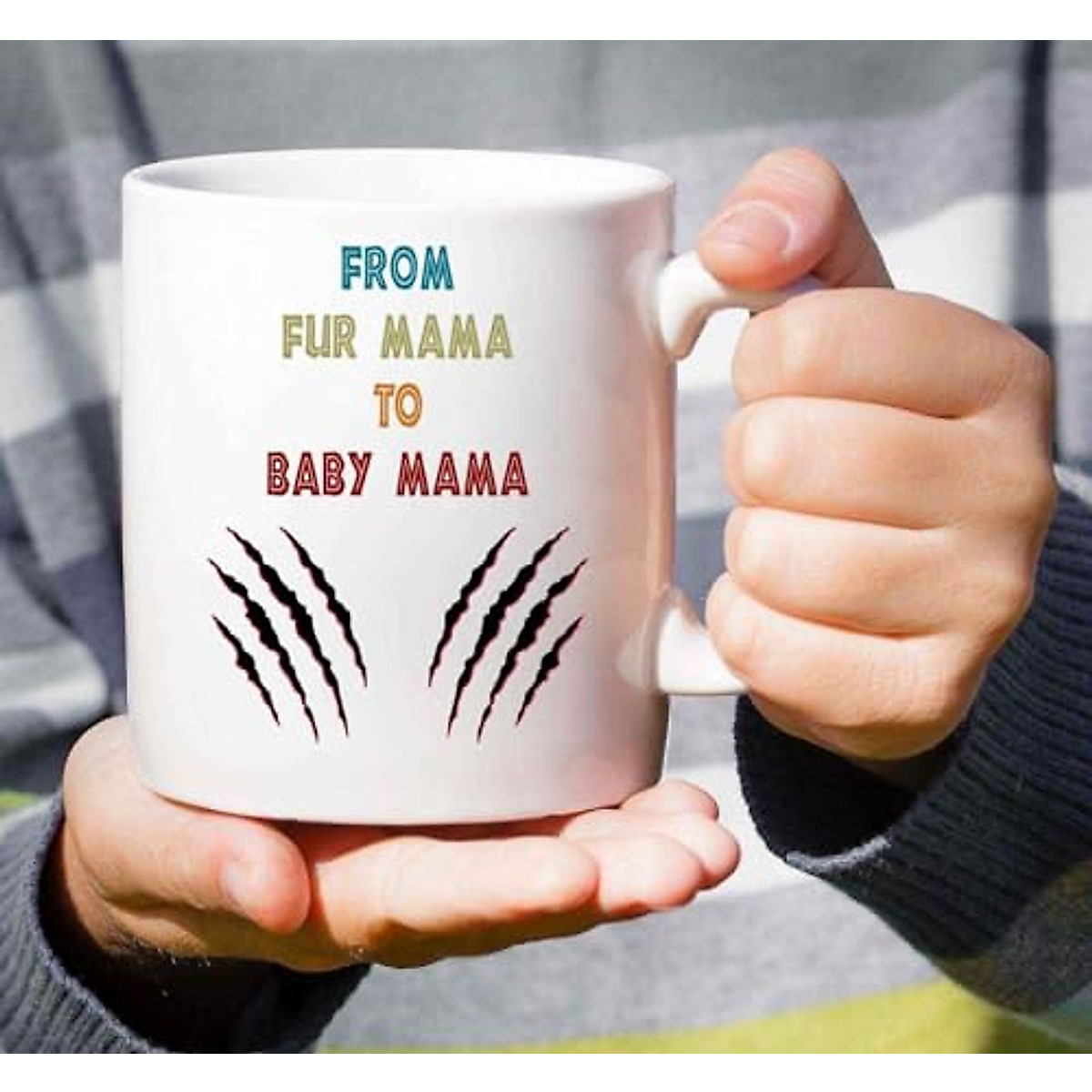 Personalized Baby Gift Ideas for Parents - for Showers & Birthdays - Navy Multicolor Unisex Sweat, 11 Oz White Ceramic Coffee Mug