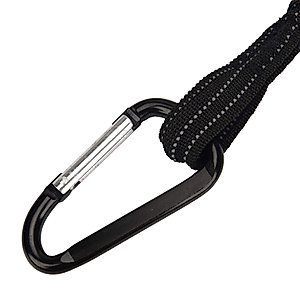 Tool Lanyard，5 Pack Safety Tool Leash，Retractable Bungee Cord with Aluminum Lock Carabiner and Adjustable Loop End, Maximum Weight Limit 13.6KG / 30lb, Fall Restraint with Shock Cord Stopper