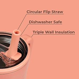 Dahlia 40oz Traveler + Replacement Straws