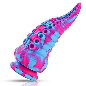 Monster Dildo Tentacle Adult Toy: Big Thick Dildos with Suction Cup for Women, Huge Fantasy Dildo with Octopus-Shape, 8.7” Silicone Giant Dildo
