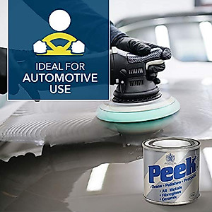 Peek 33700 Metal Cleaner Polishing Compound Paste to Clean, Polish, Shine and Protect Stainless Steel, Silver, Chrome, Fibreglass and Ceramic, 250ML
