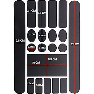 vipolish 3 Sheets Bicycle Chainstay Protector Decal Sticker Adhesive Chainstay Frame Guard for Mountain Bike Chain Protective Road Bike Folding Frame Front Fork Protective