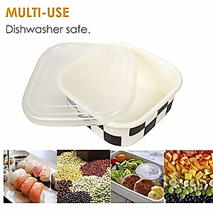 Enamel on Steel Food Storage Container with Lid (0.6, Square, 1, OLYTARU-Container-001)