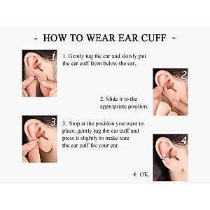 PHNIBIRD Celtic Knot Ear Cuffs for Women Non Piercing 925 Sterling Silver Ear Cuff Earrings for Women Unisex Vintage Irish Celtic