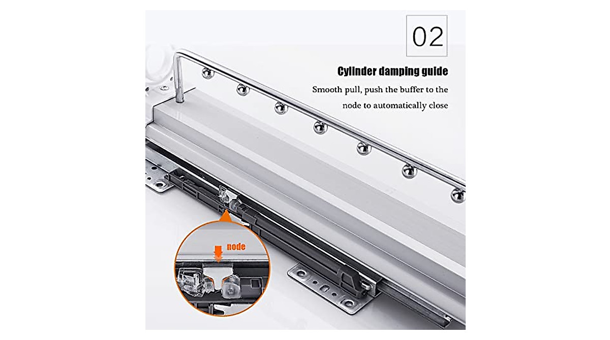 Heavy Duty Closet Pull Out Rod for Efficient Storage