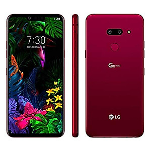LG G8 ThinQ (128GB, 6GB RAM) 6.1" QHD+ OLED FullVision Display, Crystal Sound OLED Speaker, Hand ID, Air Motion, 4G LTE (Only for T-Mobile & Its MVNO's) (Renewed) (Carmine RED)
