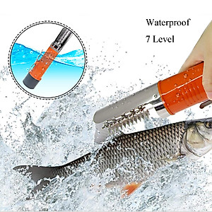 Powerful Electric Fish Scraper Cordless Fish Scaler Cleaner Automatic Fish Scale Remover with a Manual Scaler