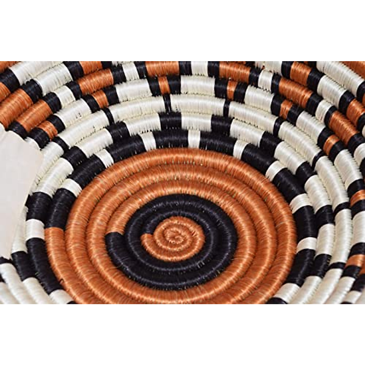 Hand Woven African Basket - Small - 8 Inches Sisal & Sweetgrass Basket - Woven Bowl - Handmade in Rwanda, SRB114