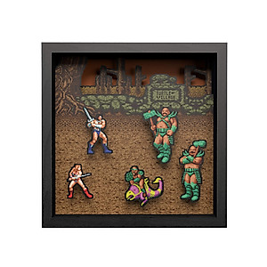 Pixel Frames Golden Axe 9x9 inches (Big) Shadow Box Art
