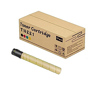 RIOMAN TN221 Toner Cartridge Compatible Replacement for Konica Minolta TN221 to Use with Bizhub C227 C287 C7528 Toner Printer Yellow