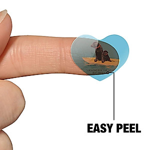 Looking for The Next Big Break Surfing Dog Puppy Surf Heart Shaped Planner Calendar Scrapbook Craft Stickers