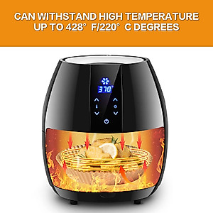 120 Pcs Healthy and Safe Air Fryer Disposalbe Paper Liner 6.3 Inch, High Heat Resistant Airfryer Parchment Liners, Air Fryer Paepr Liners Round That Doesn't Affect Food Taste