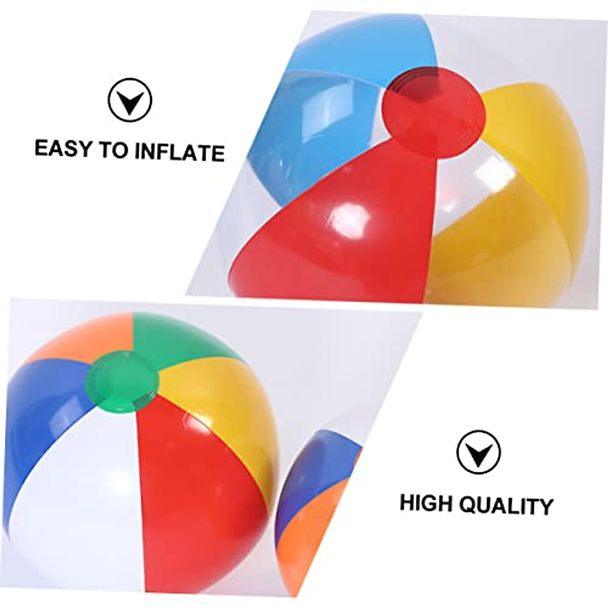 Alasum 12PCS Beach Ball Beach Toys for Kids Kid Outdoor Toys Inflatable Toys for Kids Swimming Pool for Kids Outside Toys Summer Water Park PVC Kids Playing Ball Kids Swimming Toy Prom
