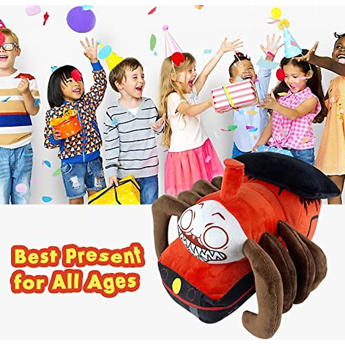 PERUKOYO Choo Choo Charles Plush, Charles Train Toy, Spider Stuffed Animals, Monster Horror Game Plush, Gift for Boys and Girls