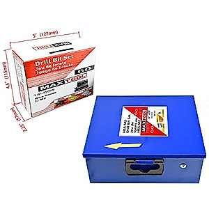 MaxTool 60 Pieces Drill Set 60PCs/60-Piece Twist Drill Bit Set High Speed Steel M2 Fully Ground Wire Gauge/Number 1-60; JBS02H10R060