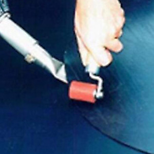 𝐋𝐮𝐨 𝐤𝐞 Heavy Duty Silicone Seam Roller - 40mm Sound Deadening Silicone Hand Rollers with 6mm Brass Detail Penny Roller Used for PVC/Tpo/Epdm Single Ply Roofing Tape