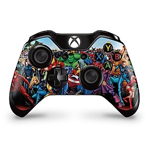 2 x Superhero Full Skin Wrap for Xbox One Controller Vinyl Sticker