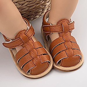 Babelvit Infant Baby Girls Boys Soft Summer Sandals Casual Dress Shoe Anti Slip Rubber Sole Outdoor Flats Toddler First Walker Shoes