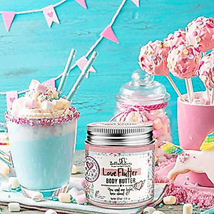 Bella & Bear Love Flutter Body Butter - Hydrating Cream for Soft, Smooth Skin | Perfect for Stretch Marks & Scars | 6.7oz of Nourishing Love